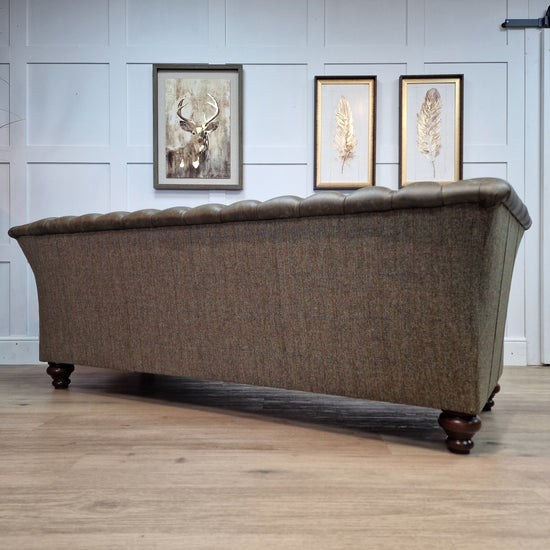 Caledonian Harris Tweed Chesterfield Sofa - Green Mix | Rydan – Rydan ...